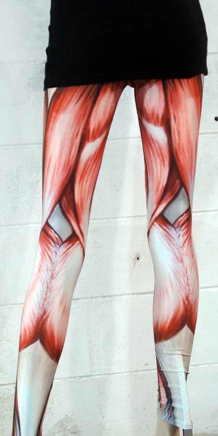 Trendy Graphic Muscles and Bones Leggings (oy1260)
