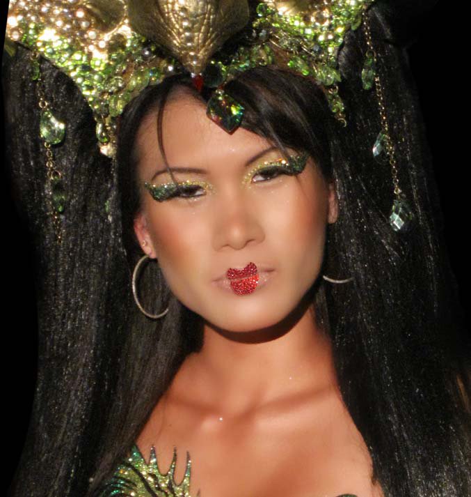 Xotic Eyes Reusable Self Adhesive Makeup Red Geisha Lips (xe068_geisha_red)