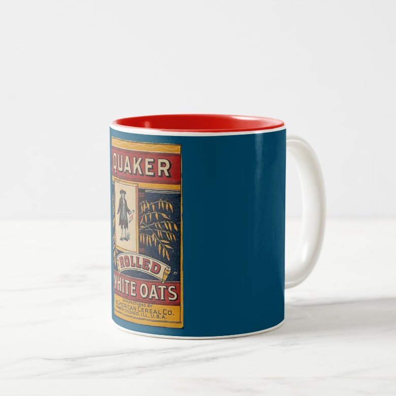 Quaker Rolled White Oats Coffee Mug 11 oz.