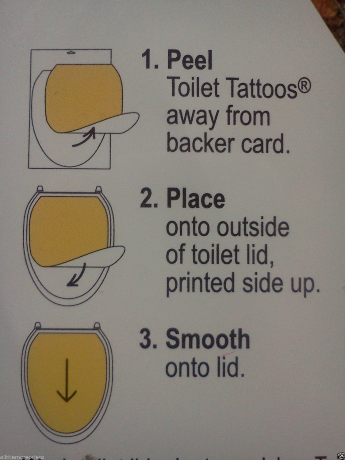 Toilet Tattoo Round Palm Tree Tropical Island BAHAMA BREEZE Bamboo ...