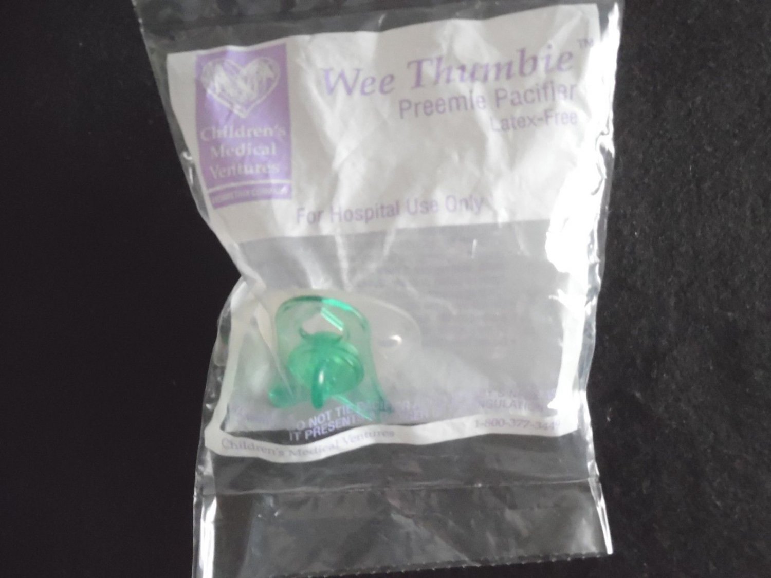 Wee Thumbie AQUA Micro Preemie Smallest Pacifier NICU Reborn Baby Doll