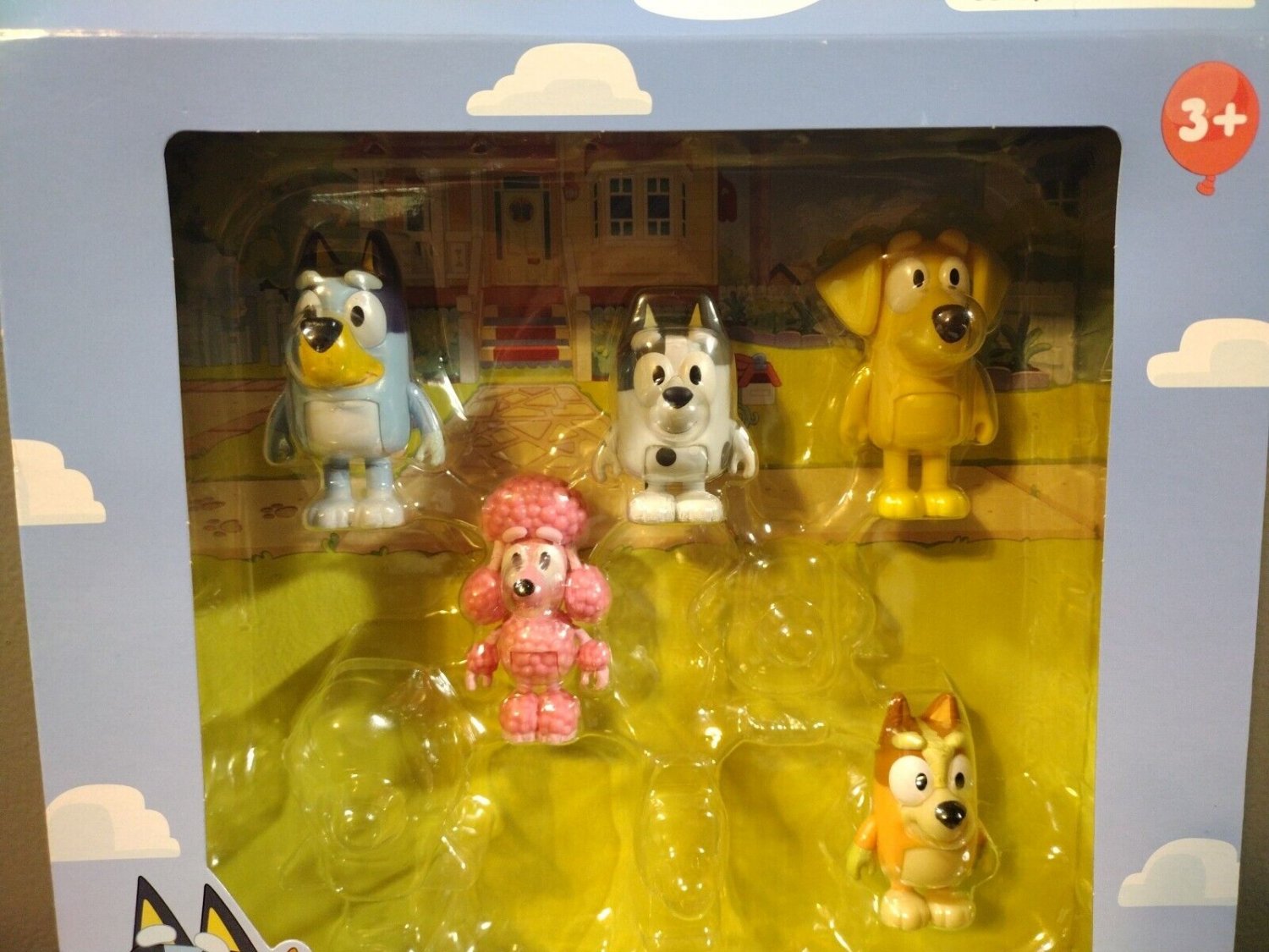 New! 5 Bluey & Friends characters NEIGHBORHOOD PACK Lucky Muffin Coco ...