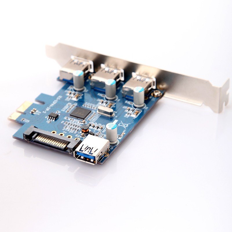 SuperSpeed USB 3.0 PCI-E PCI Express 4-Port with 15-pin SATA Power ...