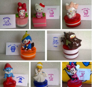 Custom Character RUBBER STAMPS