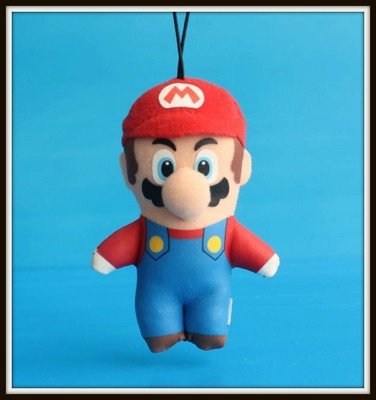 Super Mario Brothers Bros Bowser Soft Plush Doll Key Chain 10CM ...