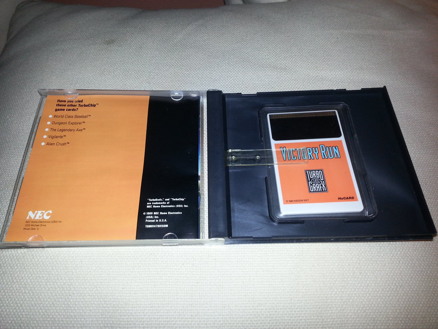 VICTORY RUN Turbo Grafx-16 / Turbo Express game COMPLETE! Tested & Works!