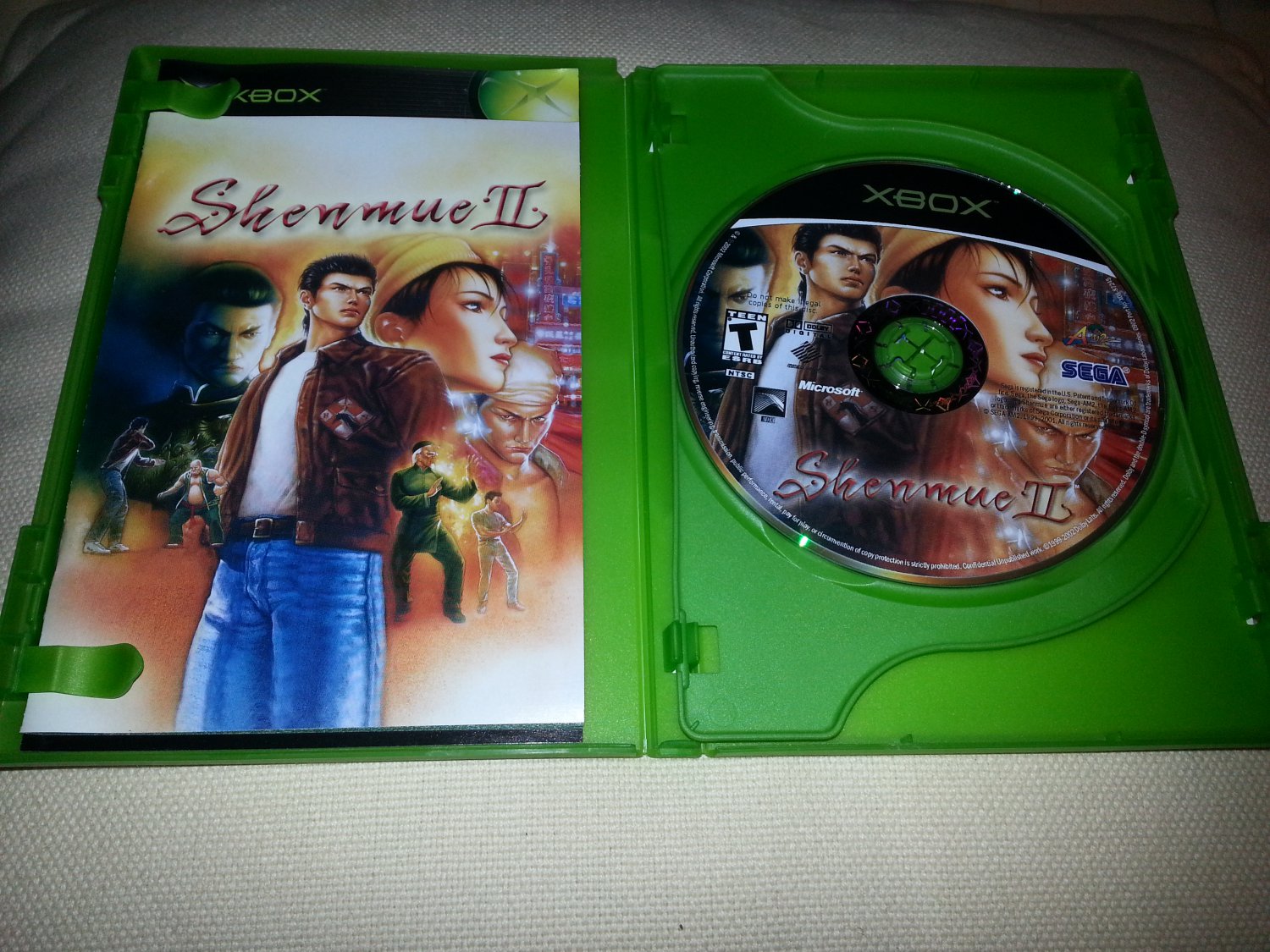SHENMUE II (2) (Original Microsoft XBOX, 2002) Game Good - Complete - 2 ...
