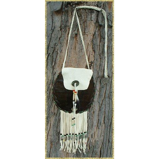 Native American Turtle Shell Purse By Vernon Long Soldier