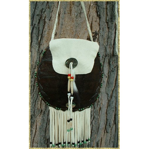 Native American Turtle Shell Purse By Vernon Long Soldier