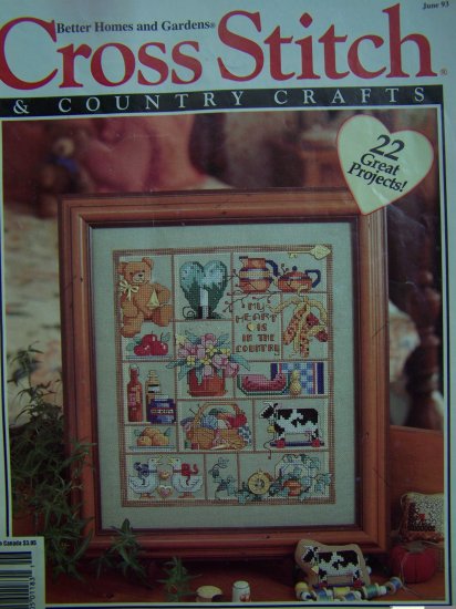 Better Homes and Gardens Cross Stitch and Country Crafts Pattern Book ...