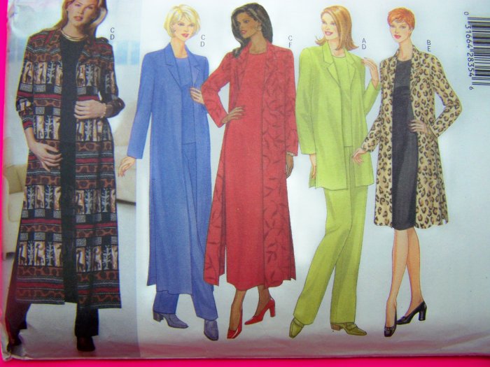 Plus Size Suit 20 22 24 Jacket Duster Dress Shirt Tapered Pants Sewing ...