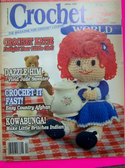 1980s Vintage Crochet World Back Issue Pattern Magazine 20 Crocheting ...
