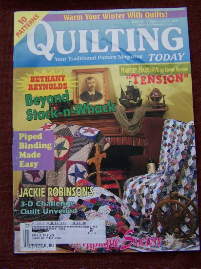 Quilting Today # 77 Back Issue Pattern Magazine 10 Quilt Patterns