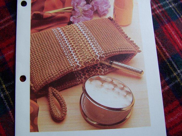 Vintage Evening Bag Purse Crochet Pattern USA 1 Cent S&H