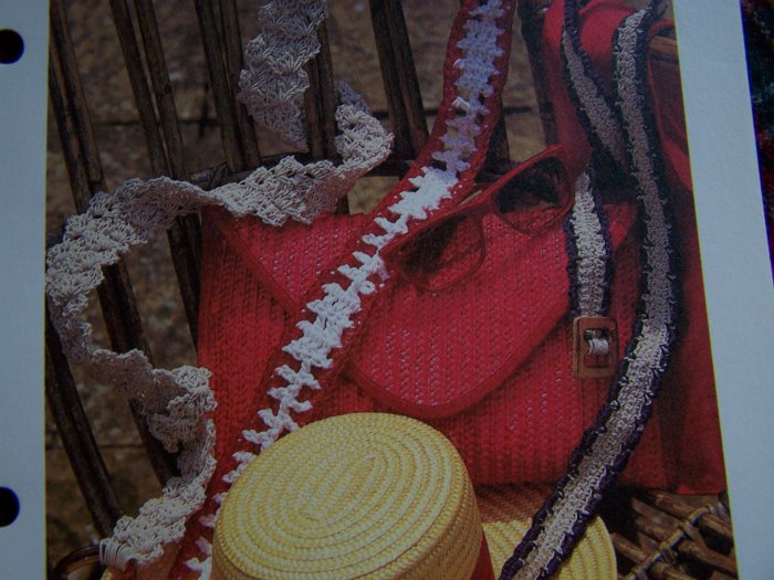 Vintage Crochet Pattern Hippie Belt Patterns 1 Cent USA Shipping