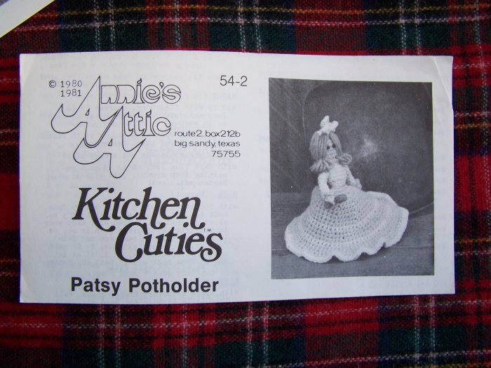 1 Cent USA S&H Vintage Kitchen Doll Potholder Crochet Pattern Annie's ...