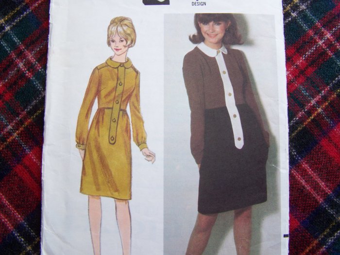 USA 1 Cent S&H Mary Quant 60's Vintage Sewing Pattern 3716 Dress Sz 10