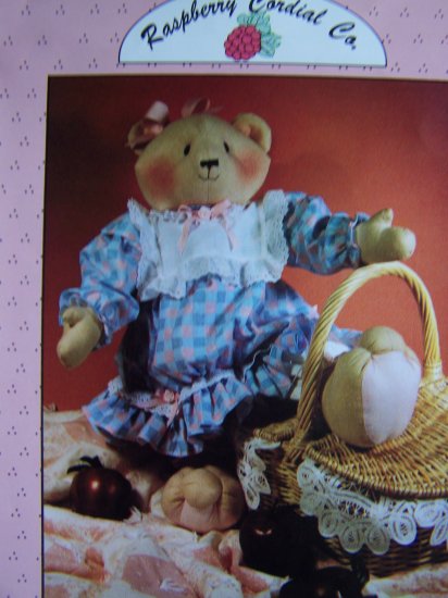 Uncut 90's Abigail Soft Sculpture Teddy Bear Doll & Clothes Sewing Pattern