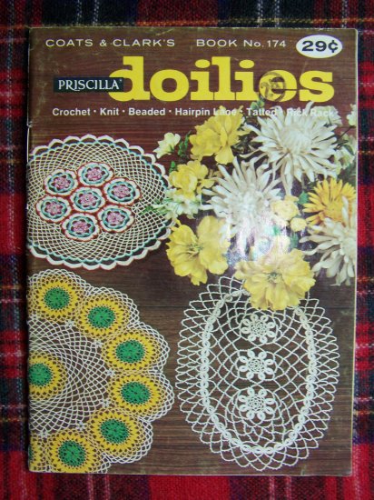 Vintage 1960's Doily Patterns Book Hairpin Lace Tatted Rick Rack Beaded ...