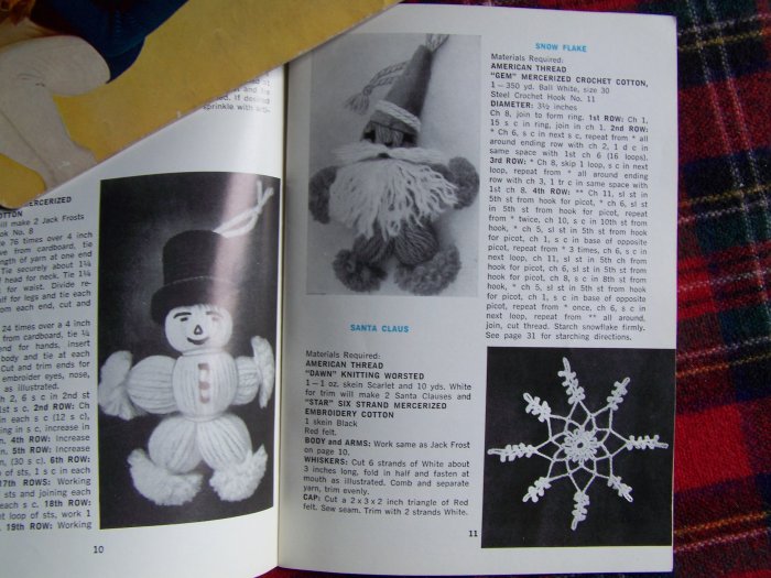 USA 1 Cent S&H Vintage Crochet Patterns Book Coats Doily Christmas ...