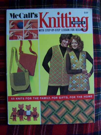 Vintage 1970s McCall's Knitting Book 5 Hippie Patterns Toys Baby Women ...
