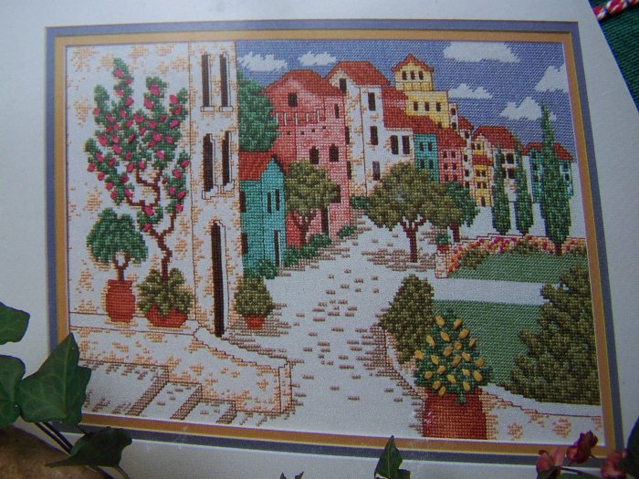 True Colors Cross Stitch Ribbon Embroidery Pattern Book Mediterranean ...