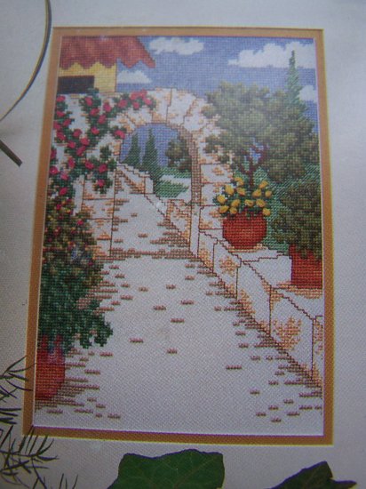 True Colors Cross Stitch Ribbon Embroidery Pattern Book Mediterranean ...