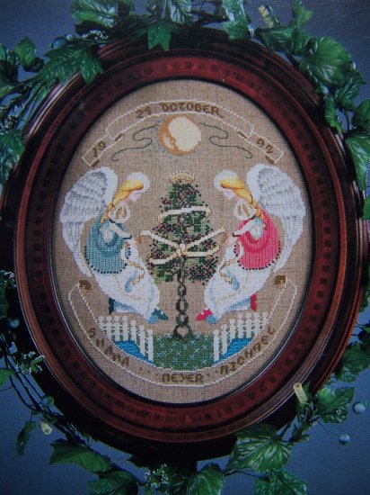 Cross Eyed Cricket Cross Stitch Patterns Wedding Angels Dated Sampler ...