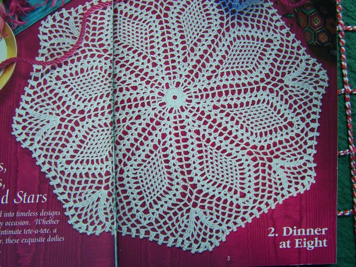 1 Cent USA S&H 6 Crocheted Doily Patterns Book Crochet Doilies