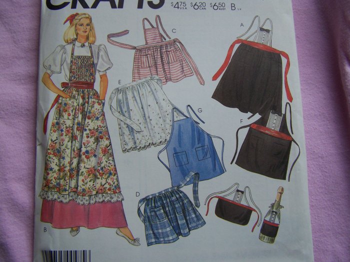 Vintage Aprons Sewing Pattern Mens WOmens Bottle Apron 2293