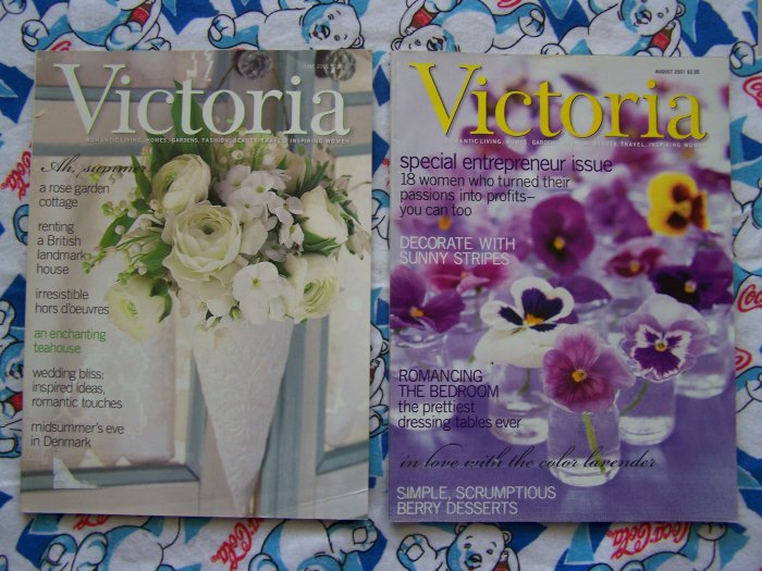 Victoria Magazines 1989 1990 1995 1999 2000 2001 Back Issues