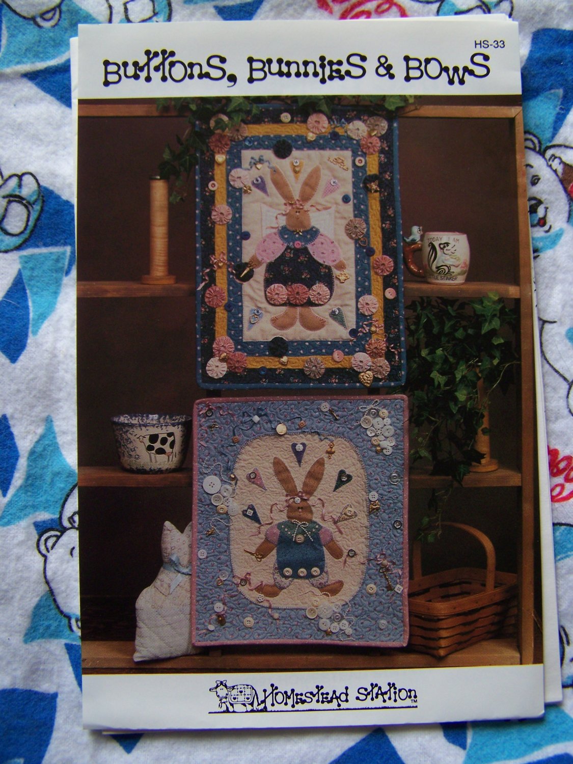 2 New Easter Bunny Rabbit Quilted Wall Hangings Quilt Sewing Pattern