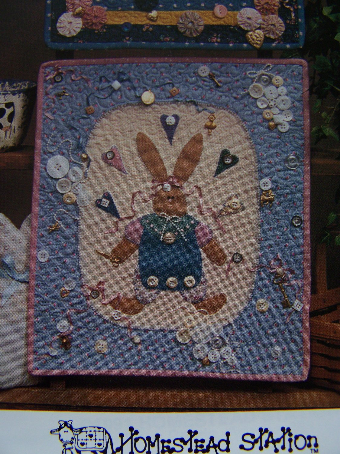 2 New Easter Bunny Rabbit Quilted Wall Hangings Quilt Sewing Pattern