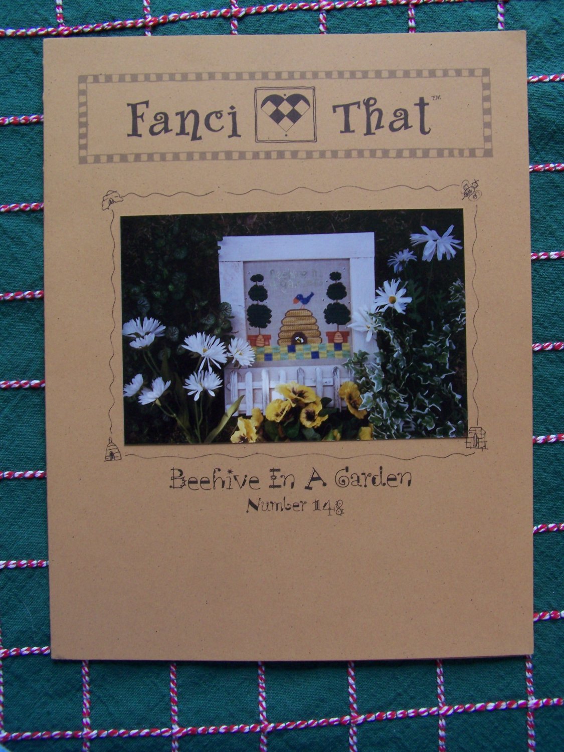 New Fanci That 148 Beehive in a Garden Pattern Cross Stitch Embroidery