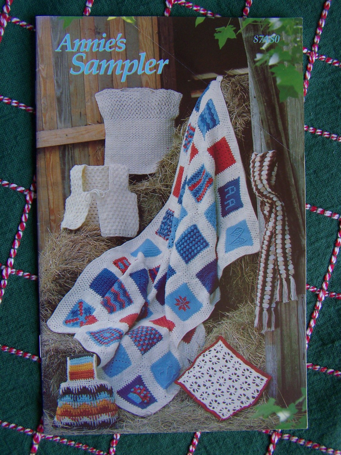 1980s Vintage Annies Sampler Crochet Patterns Book Afghan Vest Scarf ...