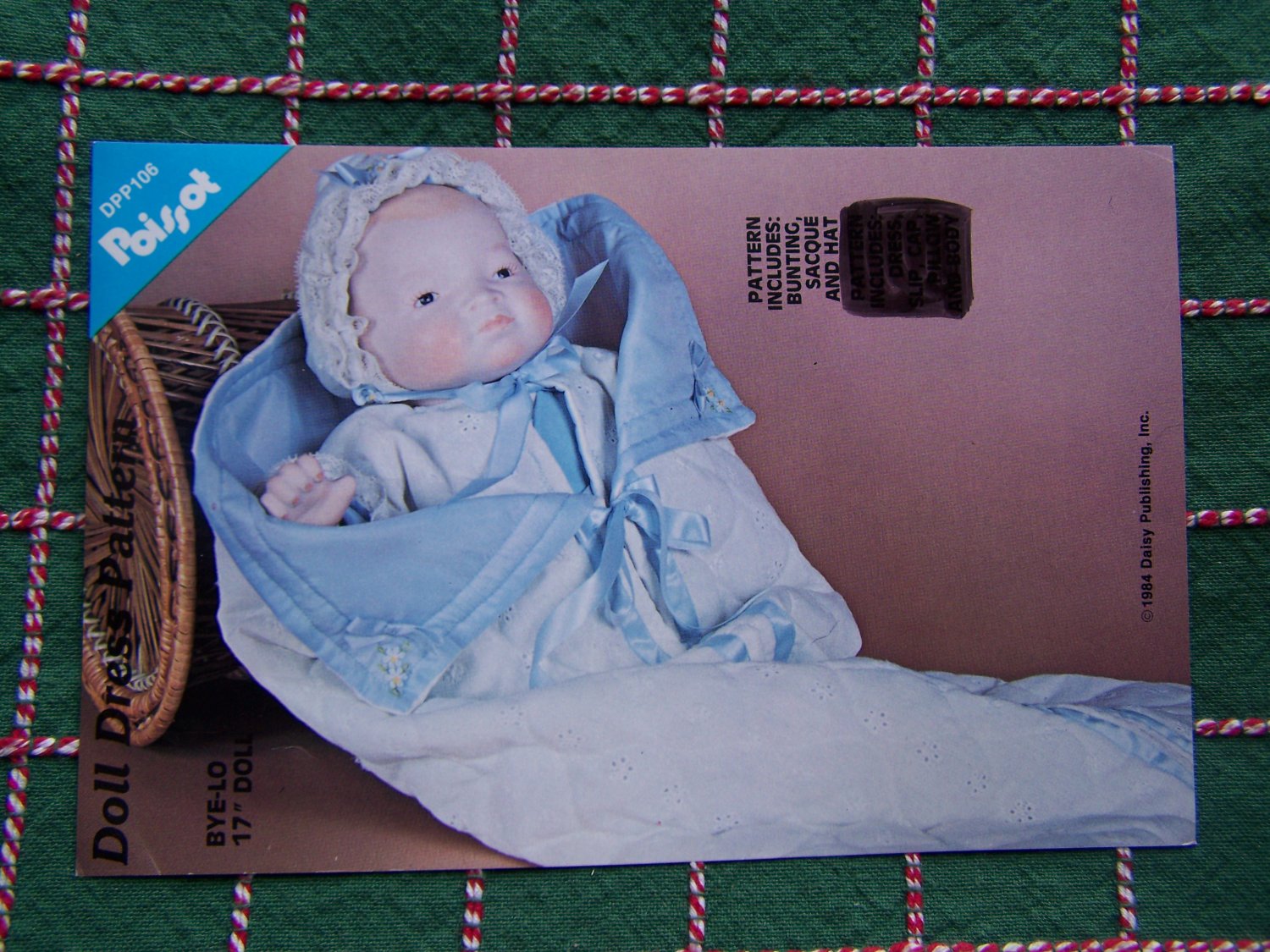 Free USA S&H Vintage Doll Clothing Sewing Pattern 17" Baby Bye Lo ...