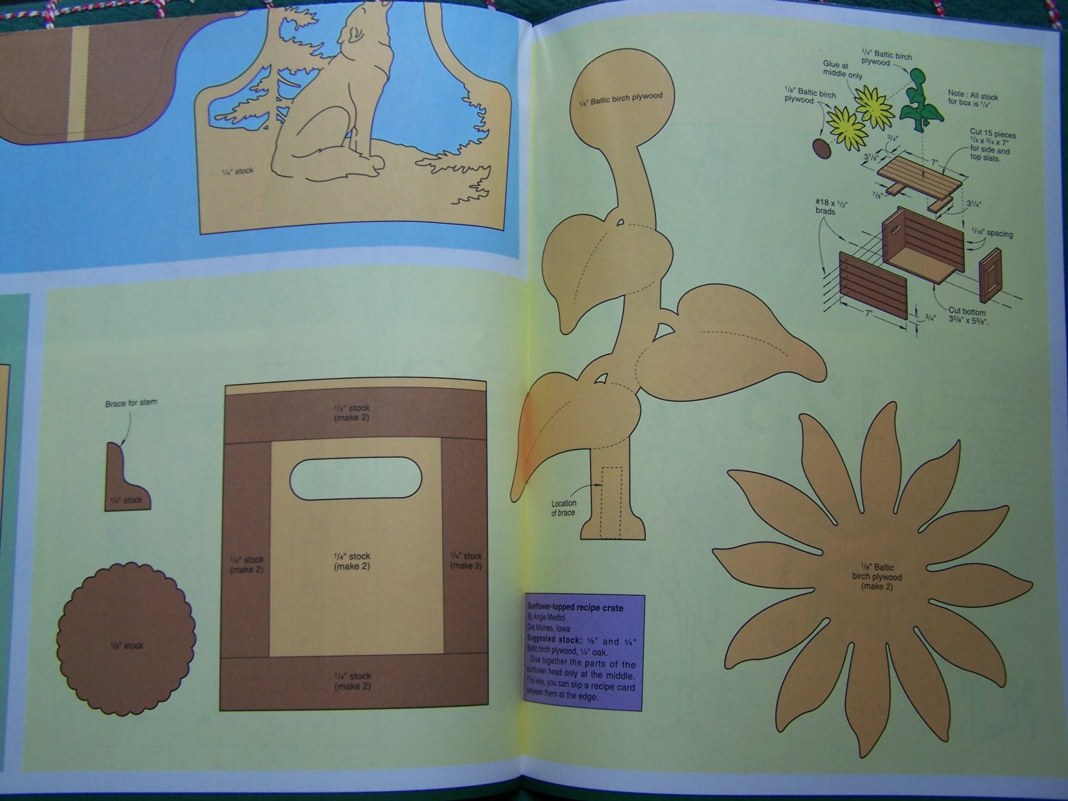 New 1990's 6 Wood Magazines Scrollsaw Patterns Full Size Woodworking Set