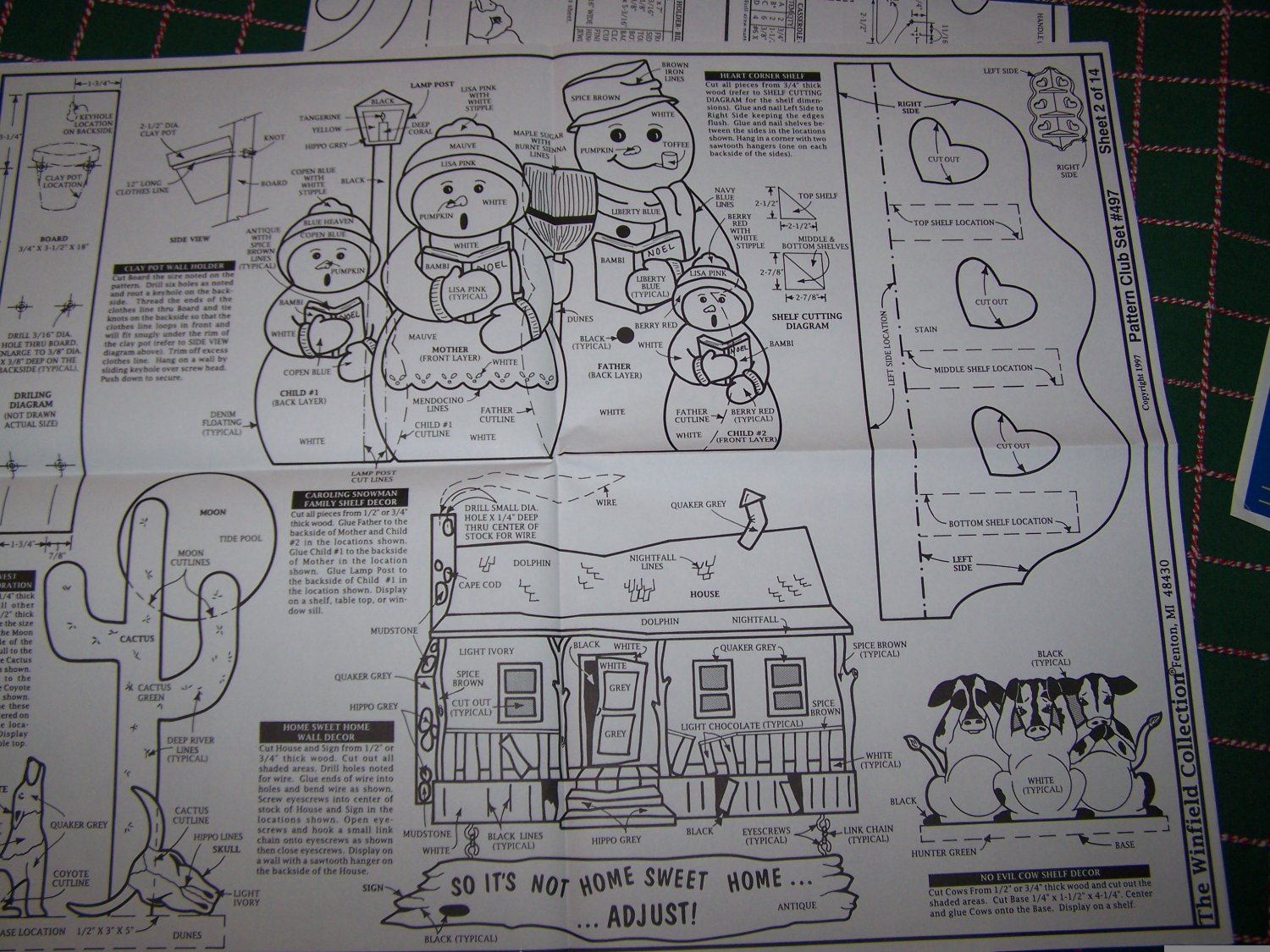 1997 New Winfield Woodworking Patterns Lot of 80 See Wood Pattern List