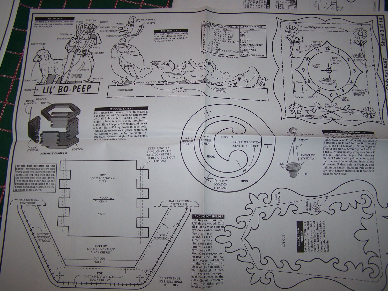 1997 New Winfield Woodworking Patterns Lot of 80 See Wood Pattern List