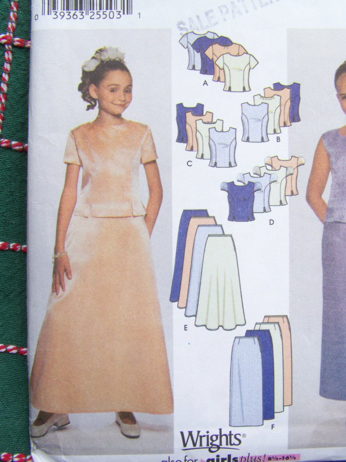 New Girls Sewing Pattern 7041 2 Piece Dress Long Maxi Skirt Slim or ...