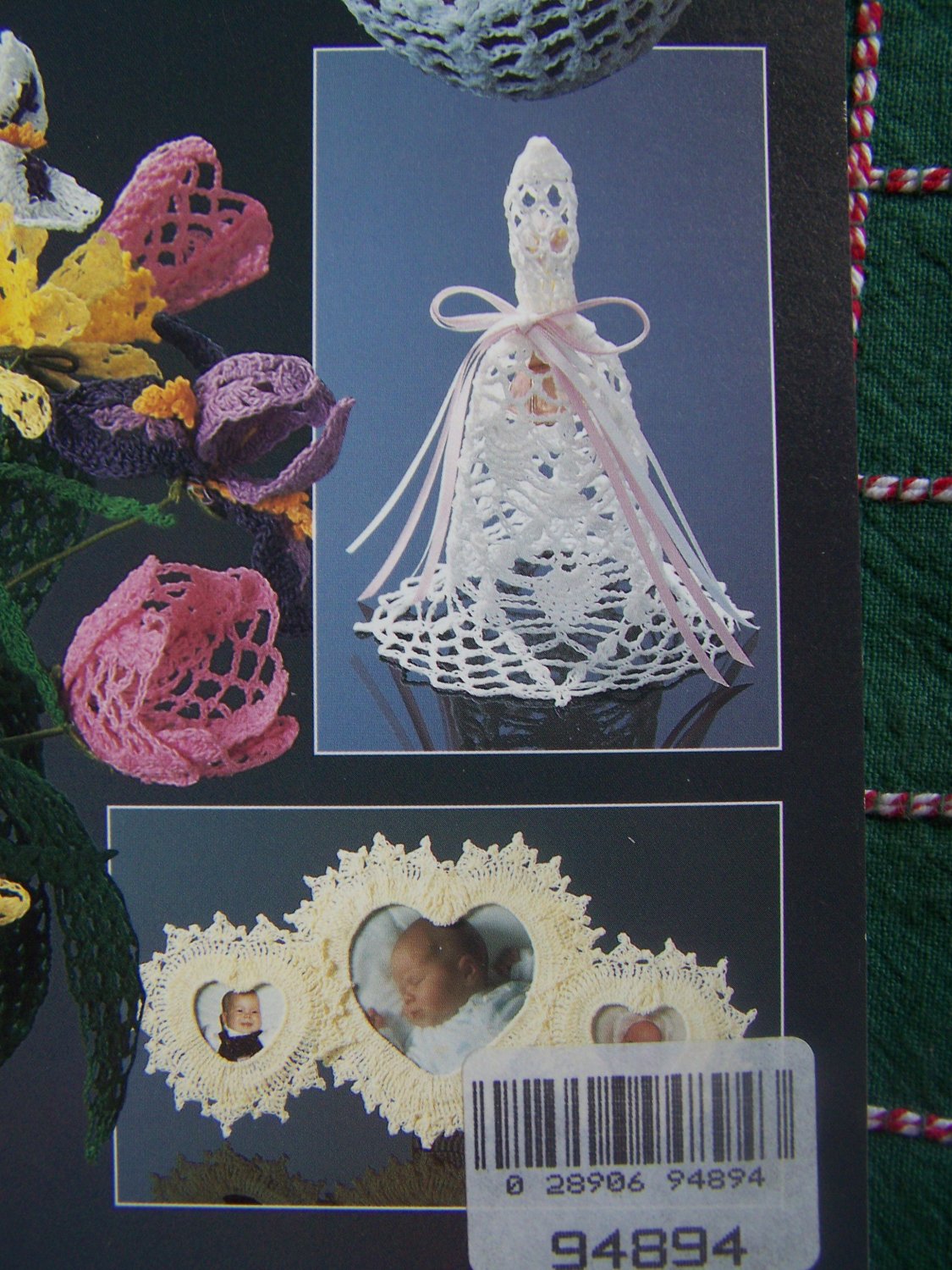 Vintage Crochet Patterns Long Stem Tulips Iris Daffodil Pineapple Bell ...
