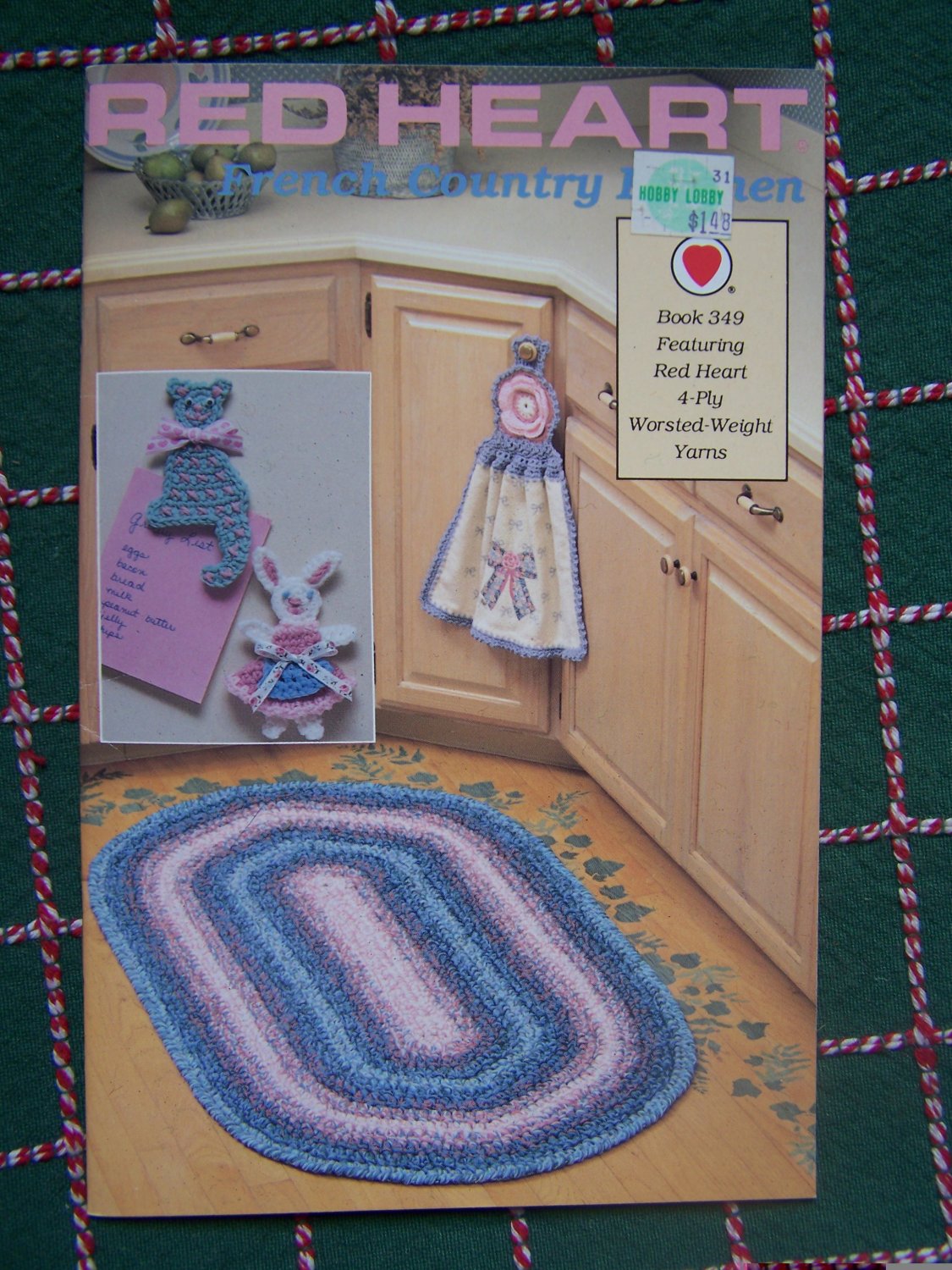 New Red Heart Crochet Patterns Book 349 French Country Kitchen