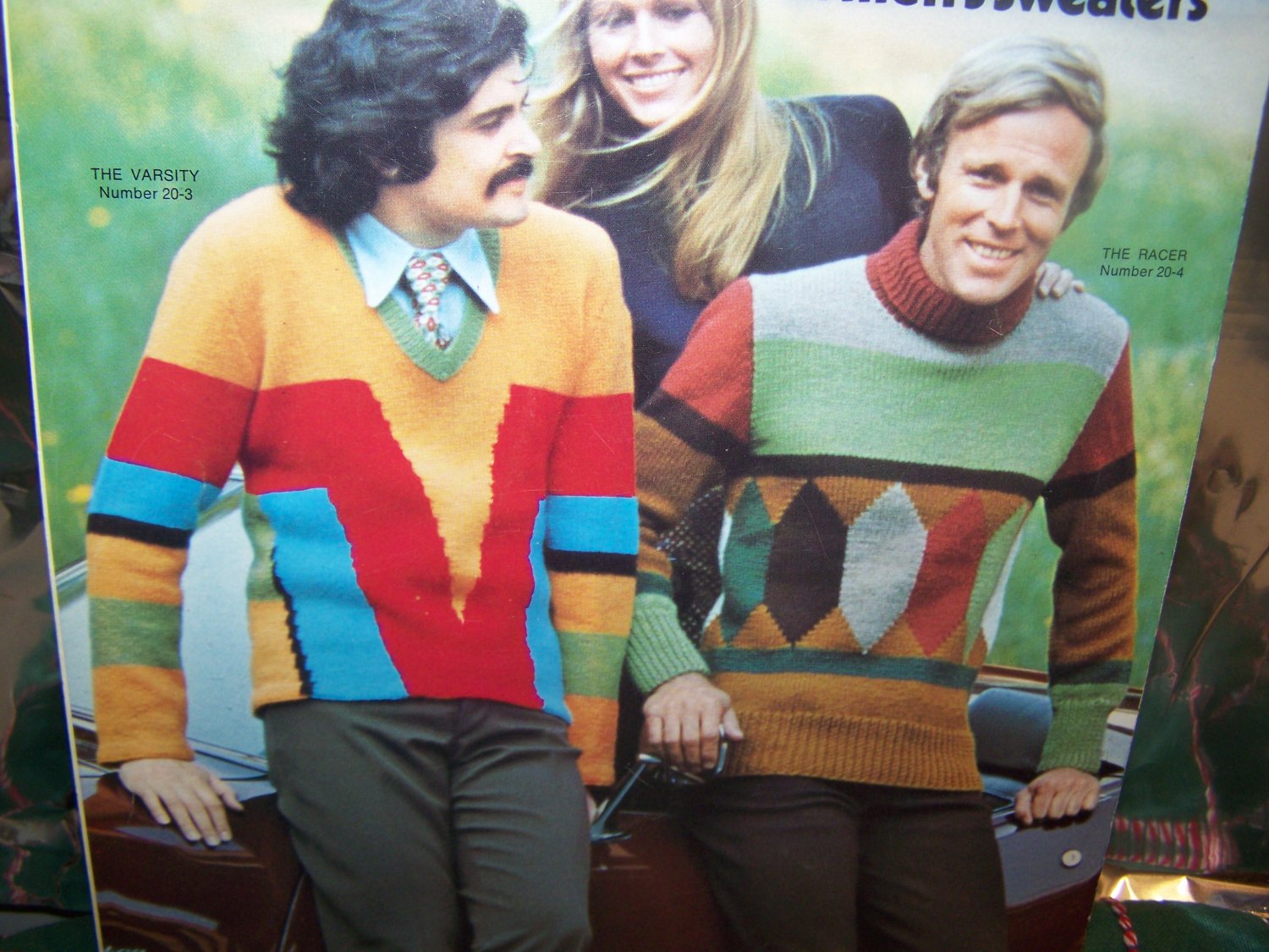 1970's Vintage Knitting Patterns 1920's Men's Pullover Sweaters 2535