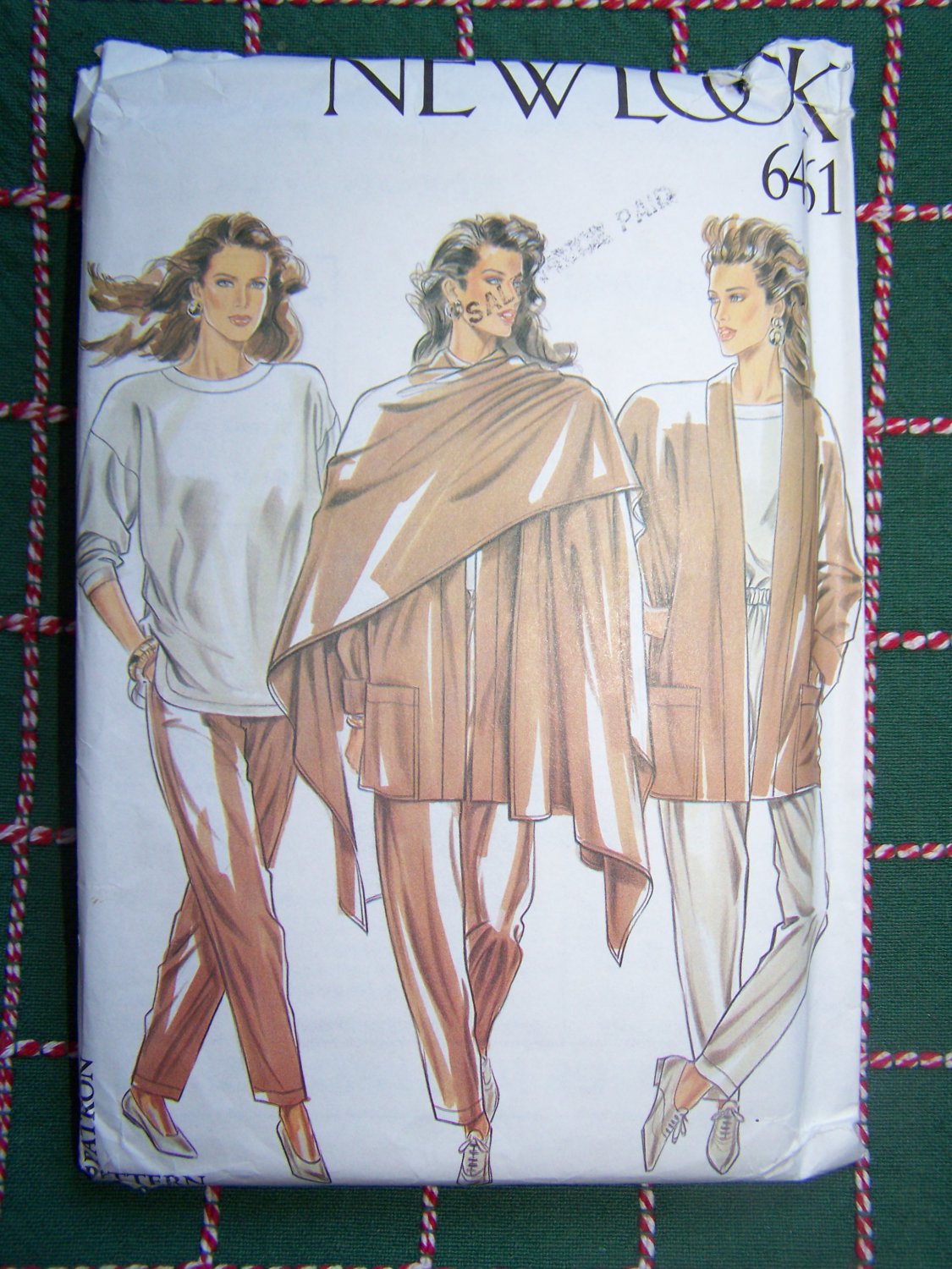 Uncut New Look Sewing Pattern 6461 Misses Jacket Tunic Top SKinny Pants ...