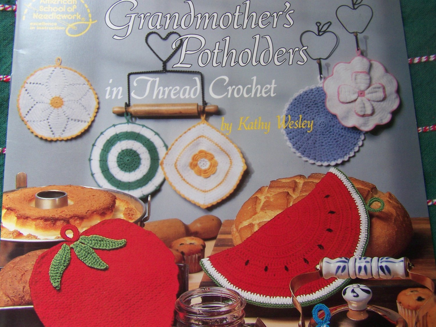 Vintage Thread Crochet Patterns 1120 Grandmother's Potholders ...