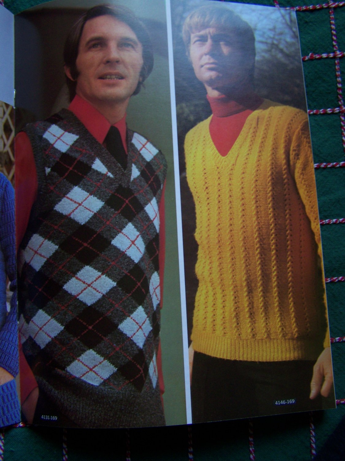 Mens Vintage 1970s Knitting Patterns Book Cardigans Vests Pullovers ...