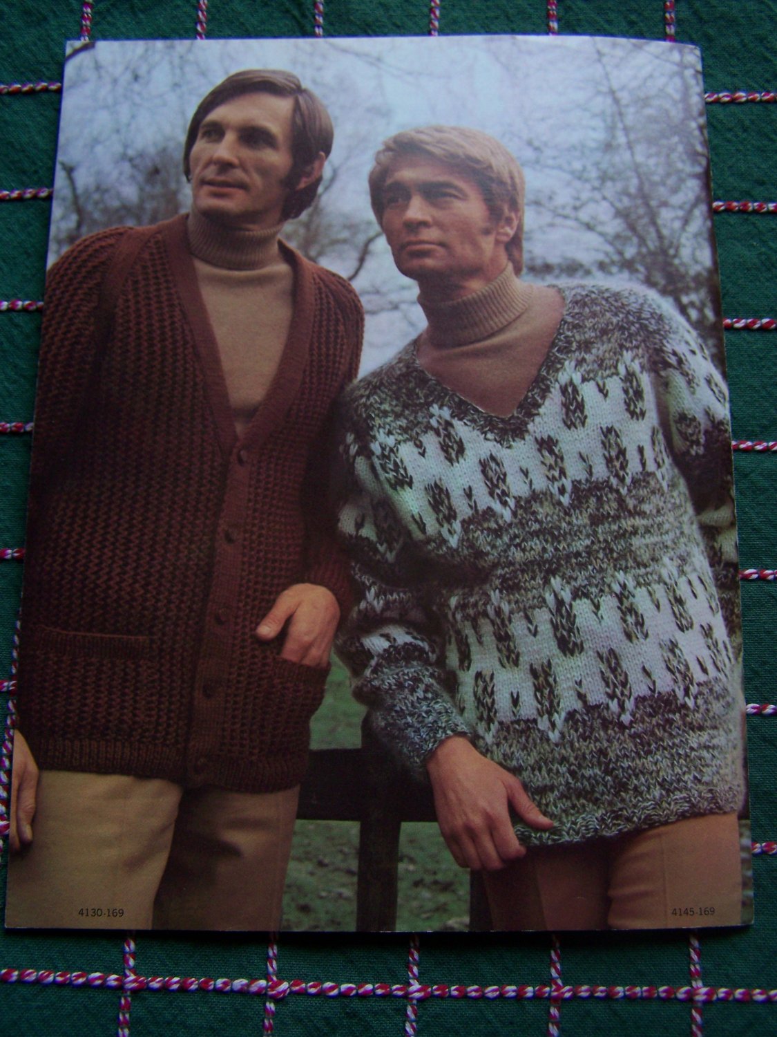 Mens Vintage 1970s Knitting Patterns Book Cardigans Vests Pullovers ...