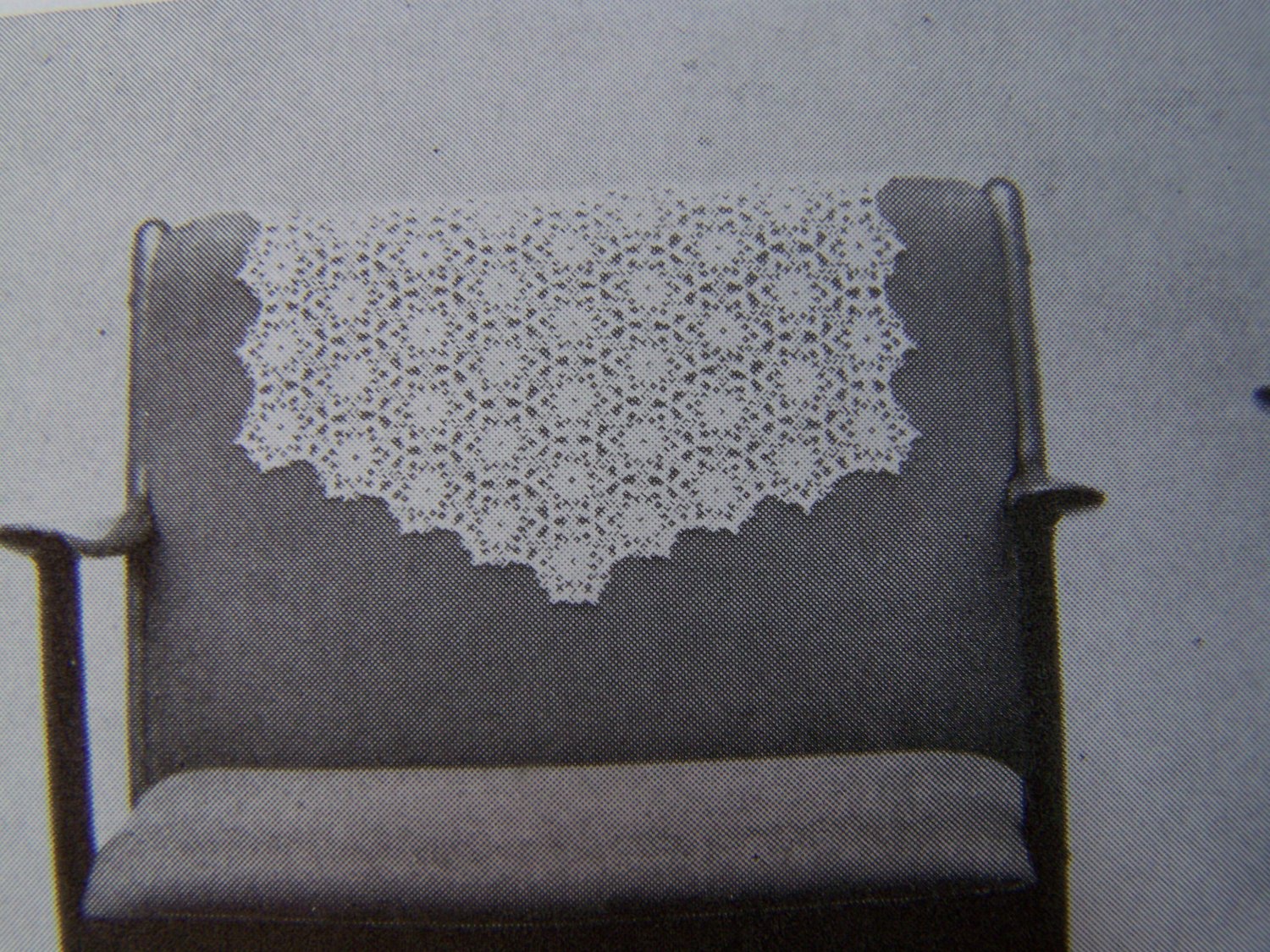 Vintage Crochet Patterns Chairback Designs Couch Doilies 1009 Free USA S&H