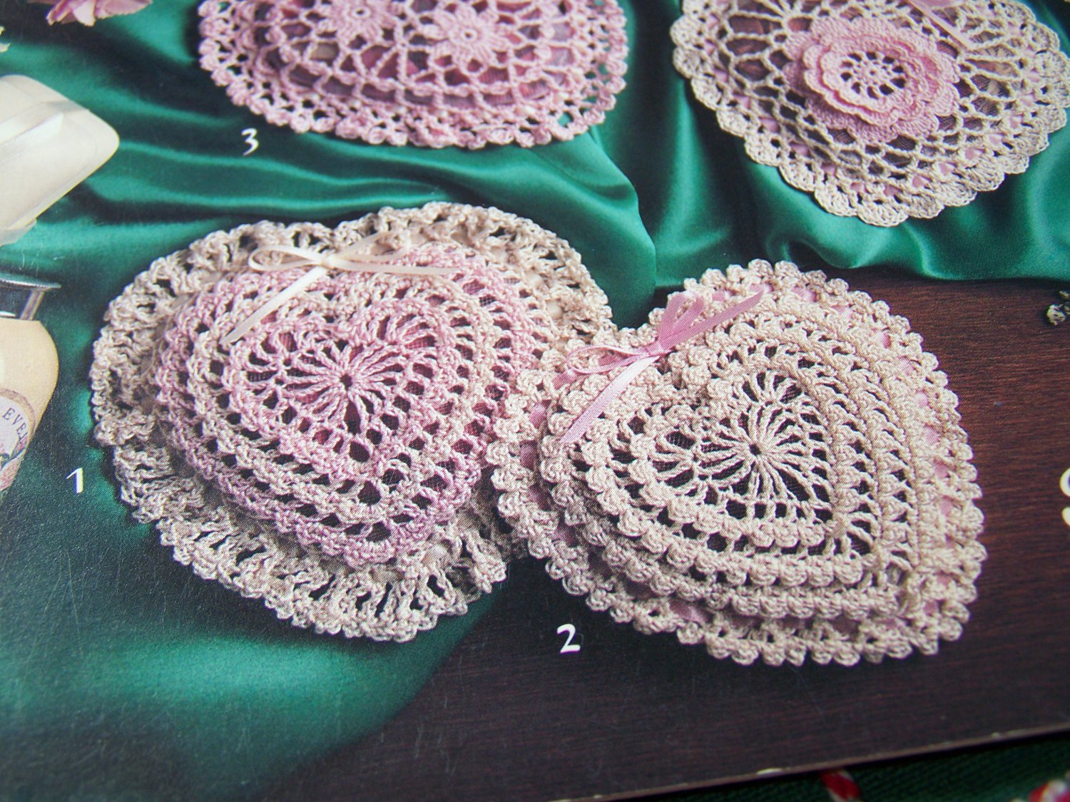 6 Crochet Patterns Sweetheart Sachets to Crochet Leaflet Leisure Arts ...