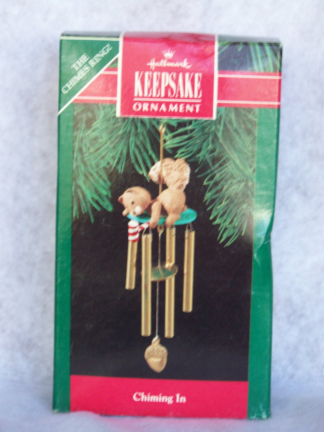 New 1990 Hallmark Keepsake Christmas Ornament "Chiming In" Squirrel ...
